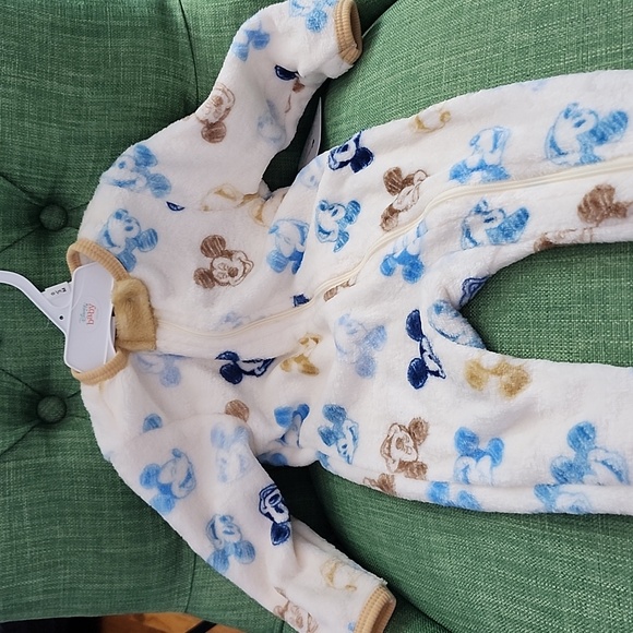 Disney | One Pieces | Disney Baby Supersoft Zip Up Mickey Mouse Sleeper ...